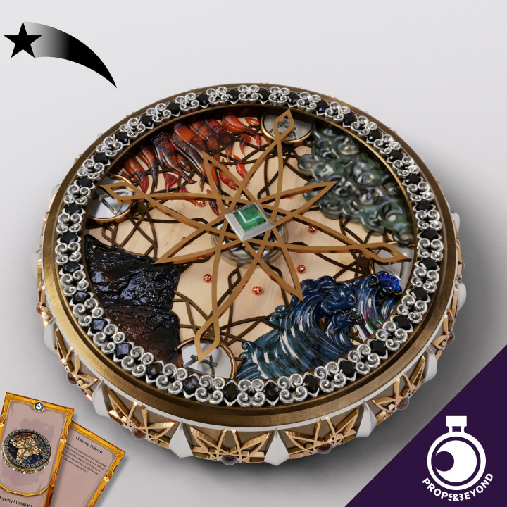 3D Printable Elemental Compass by Props&Beyond