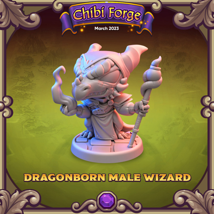 3D Printable Chibi Forge - Release 02 - March 2023 by Titan Forge Miniatures