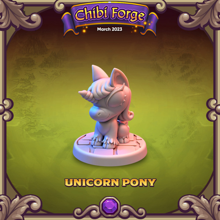 3D Printable Chibi Forge - Release 02 - March 2023 by Titan Forge Miniatures