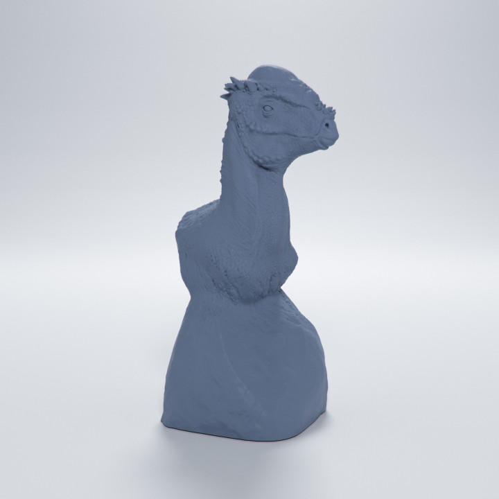 3D Printable Pachycephalosaurus bust - pre-supported dinosaur head by ...