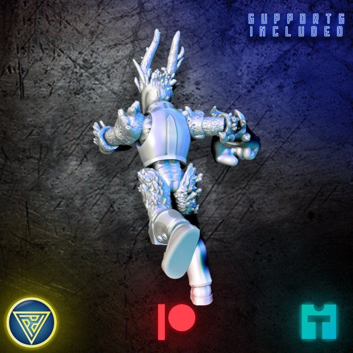 3D Printable Coral Alien Solarian by Print Paint Play