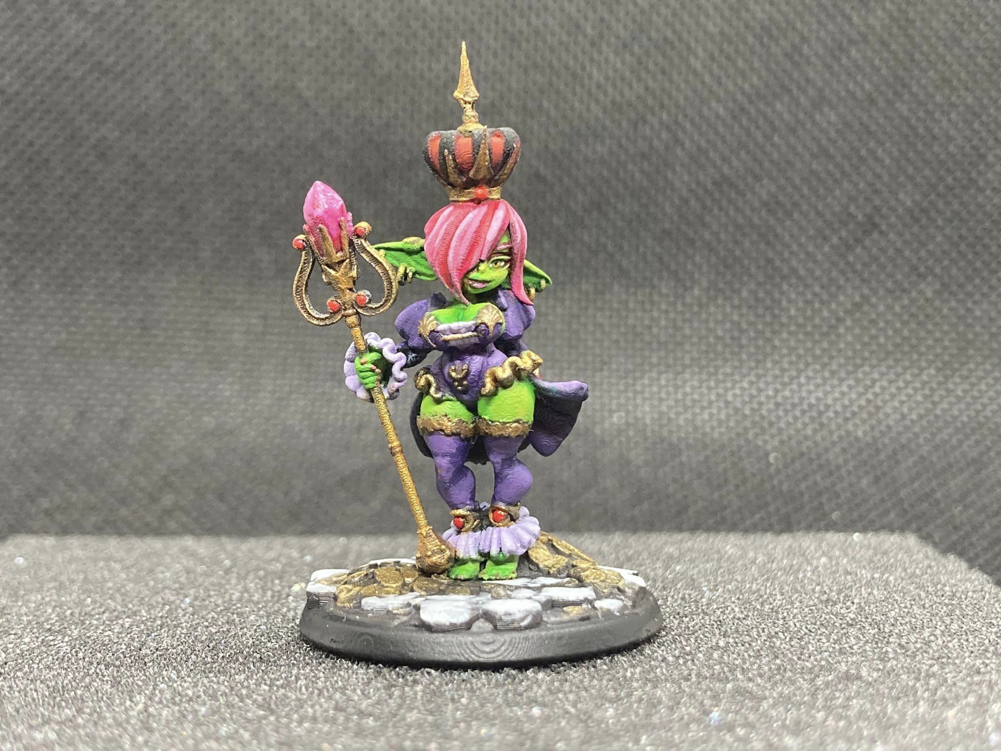 3D Printable Goblin Queen by Twin Goddess Miniatures