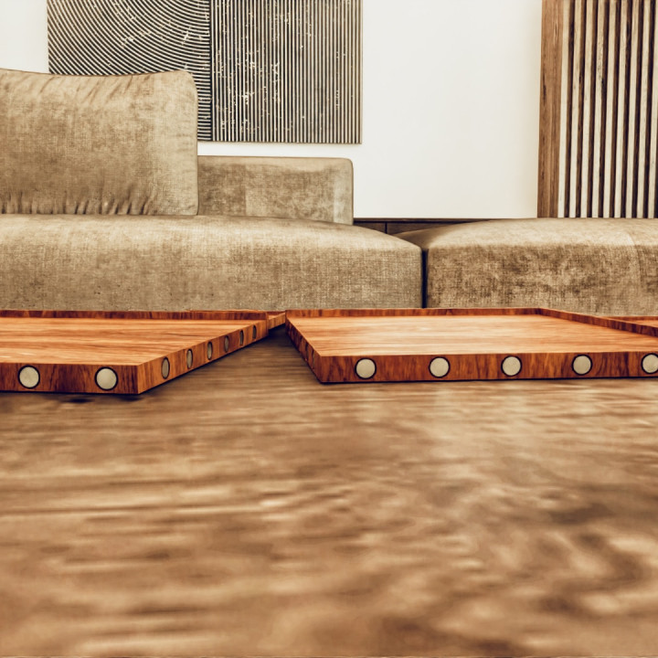 3D Printable Jigsaw Puzzle Modular Board and Organiser by Lazy Bear