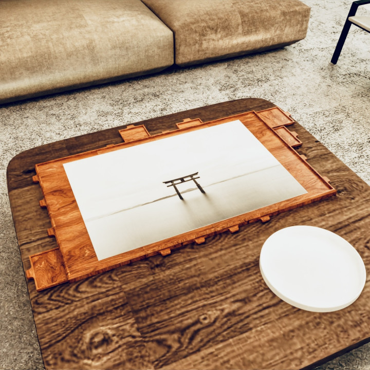 3D Printable Jigsaw Puzzle Modular Board and Organiser by Lazy Bear