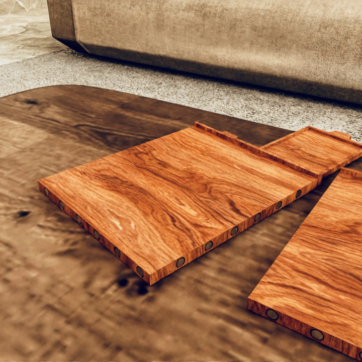 3D Printable Jigsaw Puzzle Modular Board and Organiser by Lazy Bear