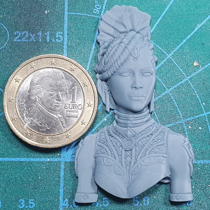 3D Printable Mel Medarda, from Arcane, Fanart Relief by Ogareg Miniatures
