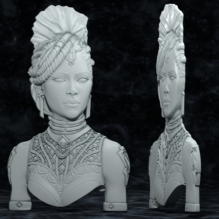 3D Printable Mel Medarda, from Arcane, Fanart Relief by Ogareg Miniatures