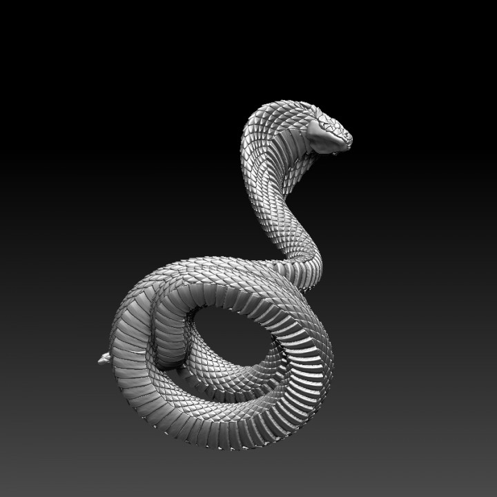 3D Printable cobra by Dmitry Tishchenkov