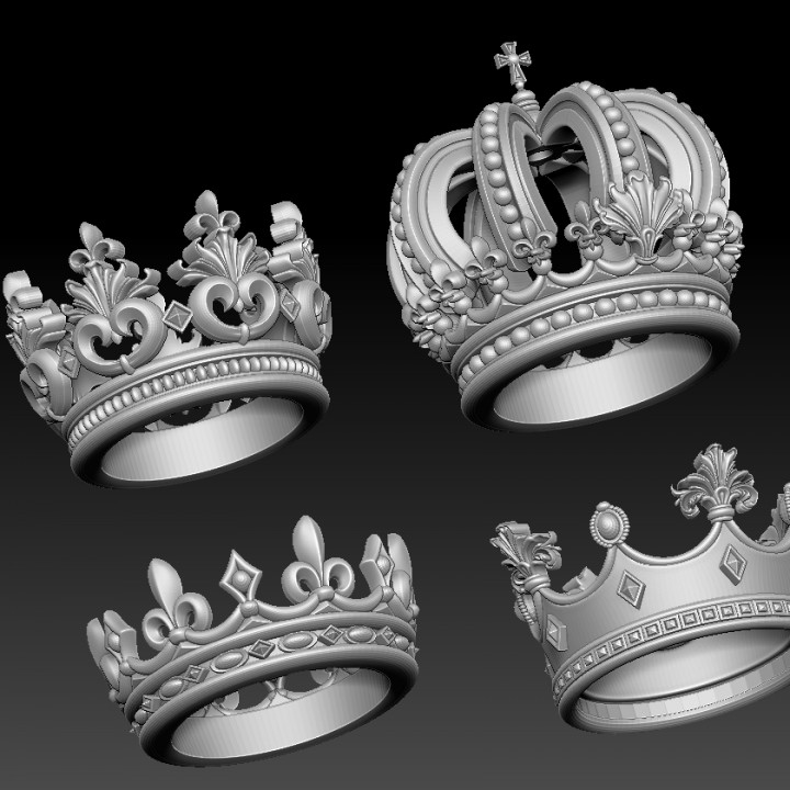 3D Printable crowns by Dmitry Tishchenkov