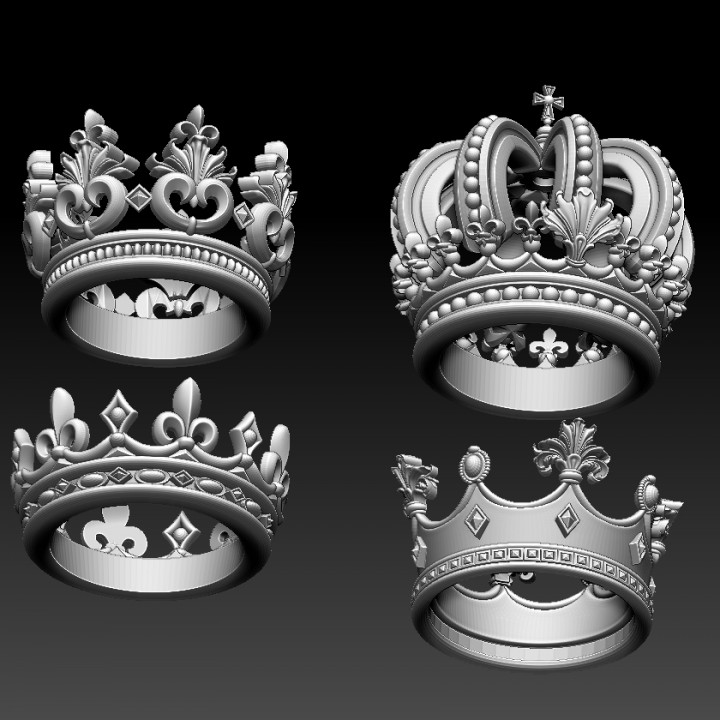 3D Printable crowns by Dmitry Tishchenkov