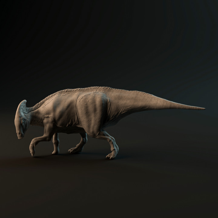 3D Printable Charonosaurus female walking 1-35 scale pre-supported ...