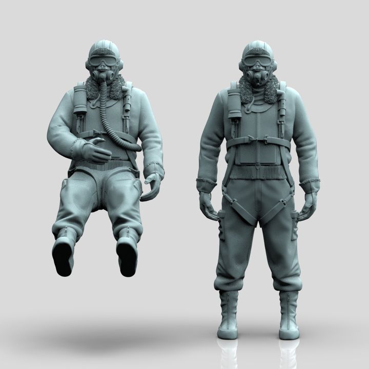 3D Printable pilot us by 3Dimontis