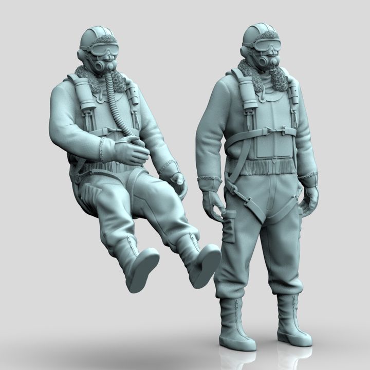 3D Printable pilot us by 3Dimontis