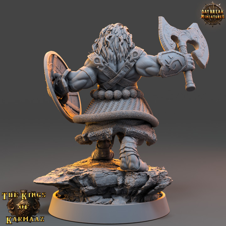 3D Printable King Dread - Kings of Karmaaz by Daybreak Miniatures