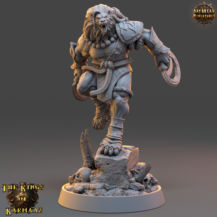 3D Printable King Glaive - Kings of Karmaaz by Daybreak Miniatures