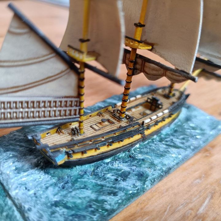 3D Printable FR Magicienne-class 5th rate (4-PACK) (32 guns), 1788-1816 ...