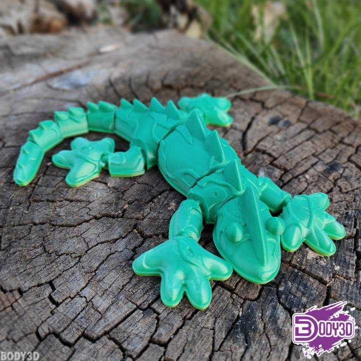 3D Printable 10 Articulated Cute Salamanders by BODY3D