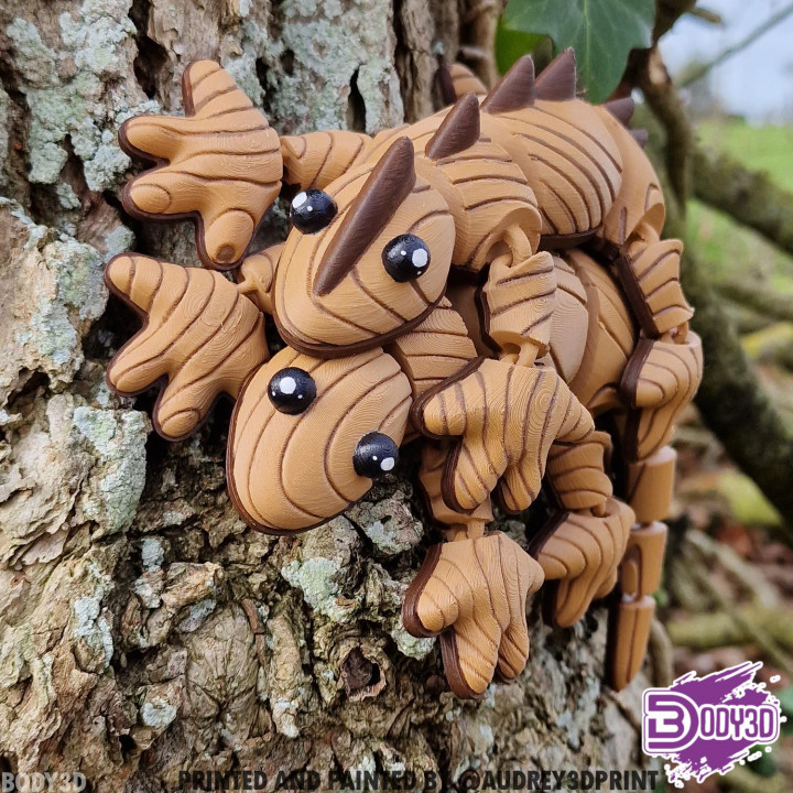 3D Printable 10 Articulated Cute Salamanders by BODY3D