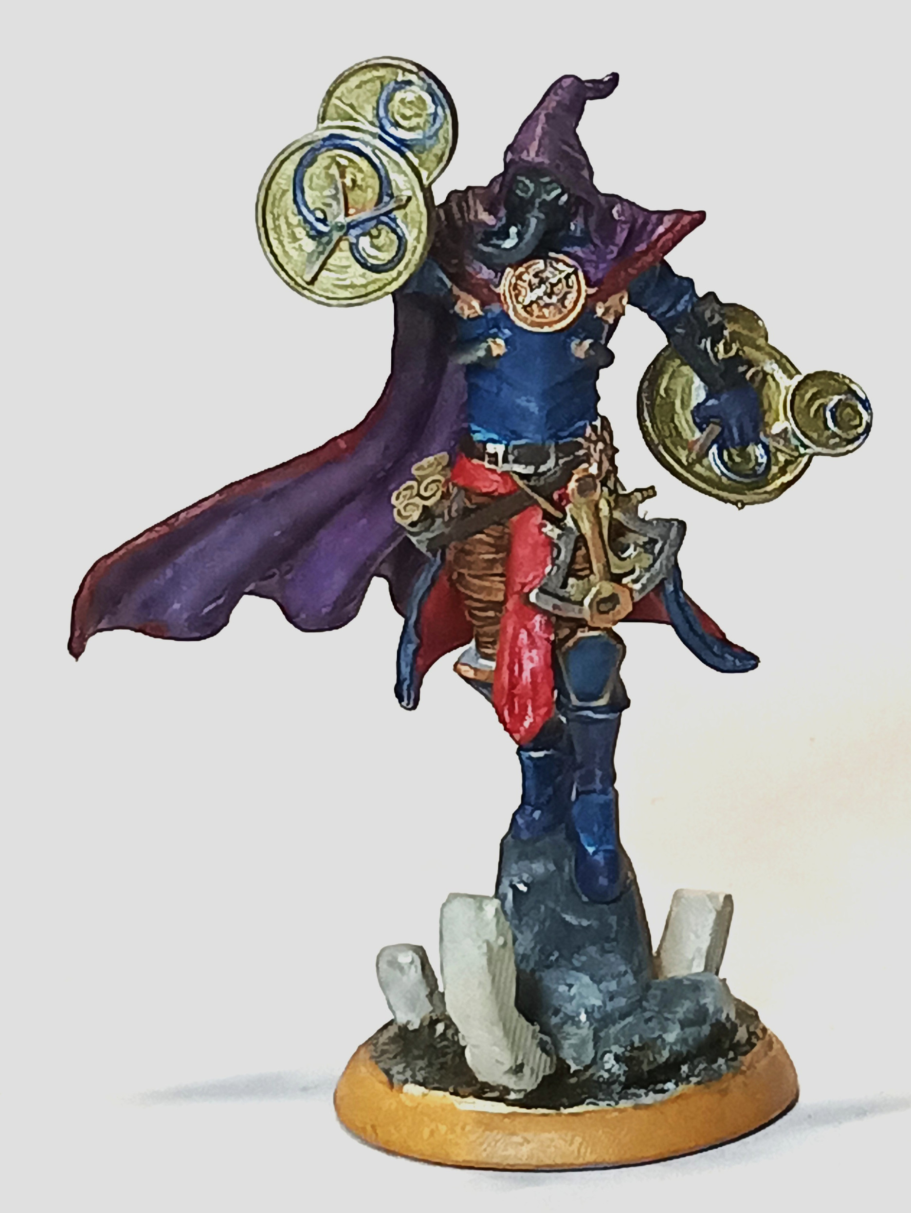 3D Printable Naxar, Master Of Time (Chronomancer) by Flesh of Gods