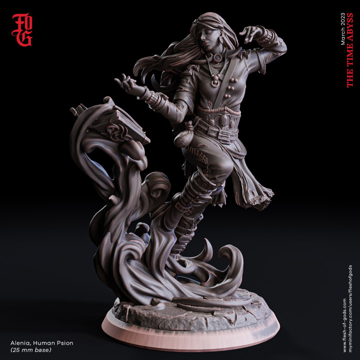 3D Printable Alenia, Human Psion by Flesh of Gods