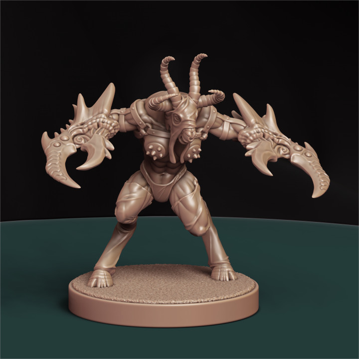 3D Printable Bloodthirsty demon beast 3 PACK by JD miniatures