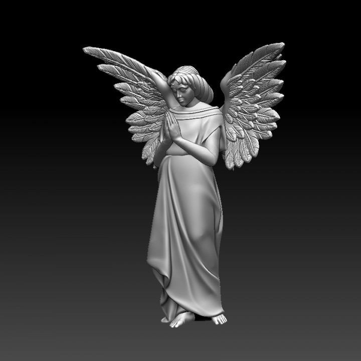 3D Printable angel by 3Dimontis