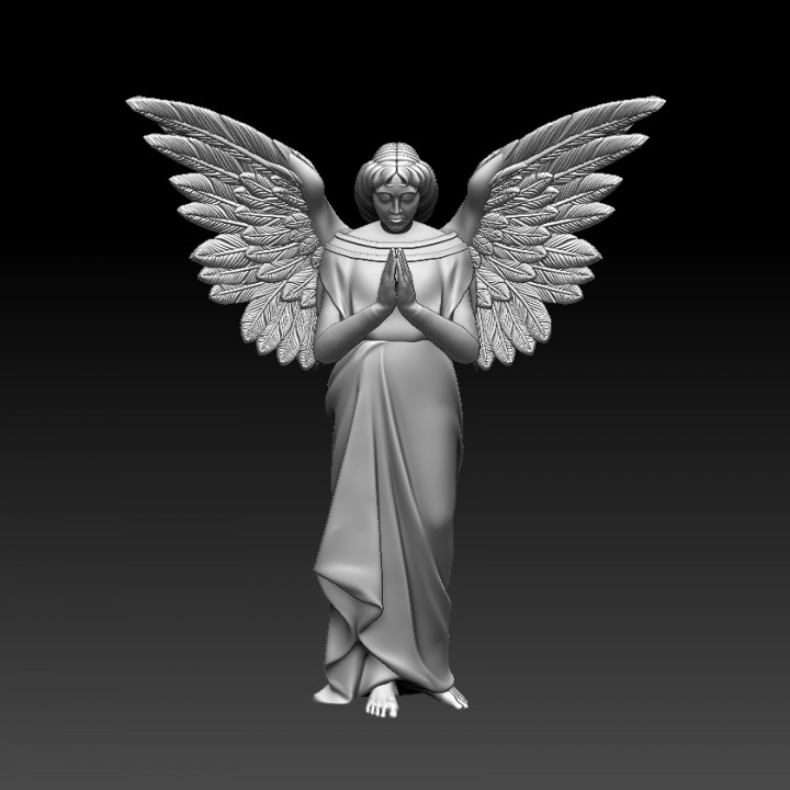 3D Printable angel by 3Dimontis
