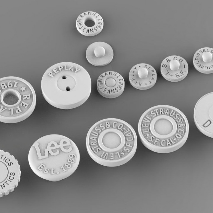 3D Printable riveting for jeans by 3Dimontis