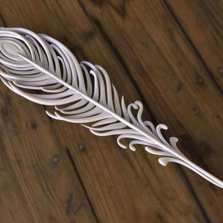 3D Printable Feathers by Dmitry Tishchenkov