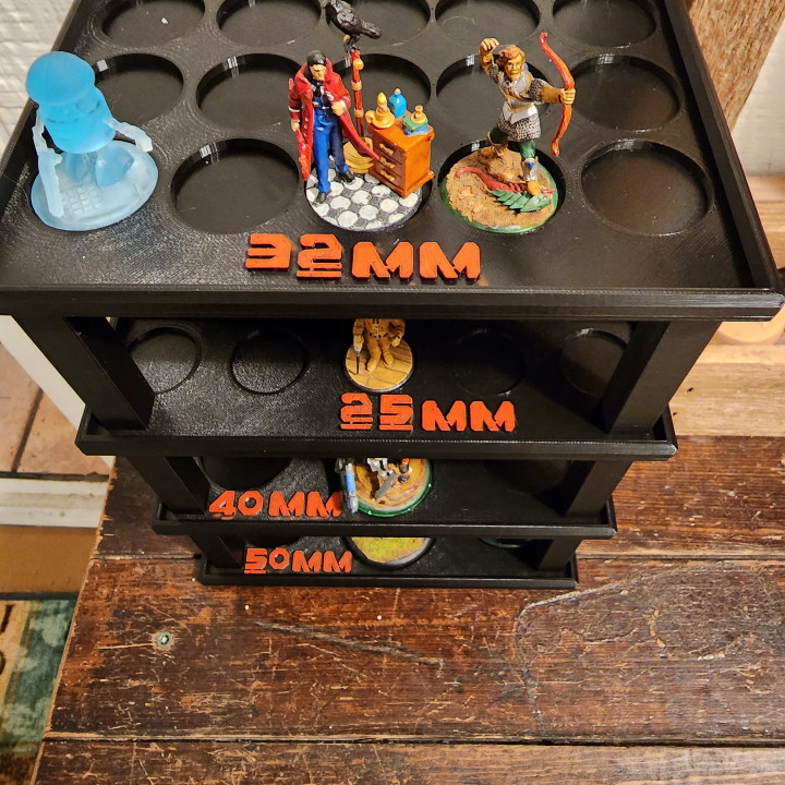 3D Printable Miniature Stackable Trays by Jeffery Fisher