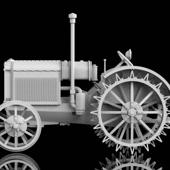3D Printable tractor by Dmitry Tishchenkov