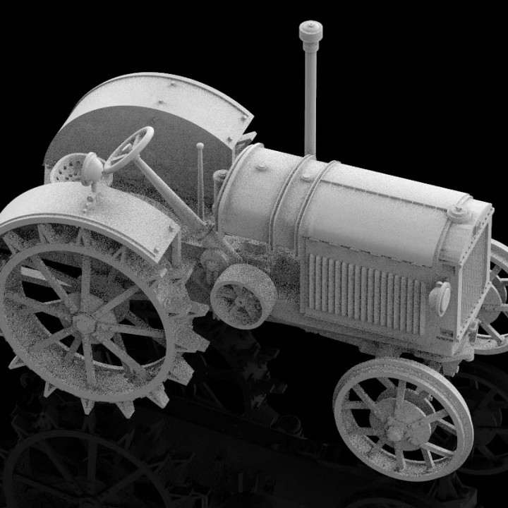 3D Printable tractor by Dmitry Tishchenkov