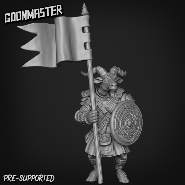 3D Printable Clan Goat Flag Holder by Goon Master