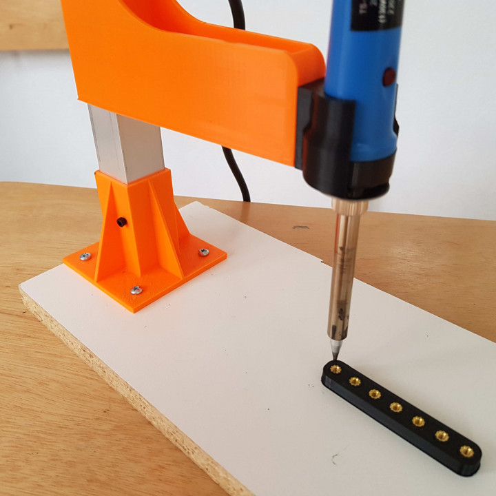 3D Printable Heat Set Insert Press by Mike