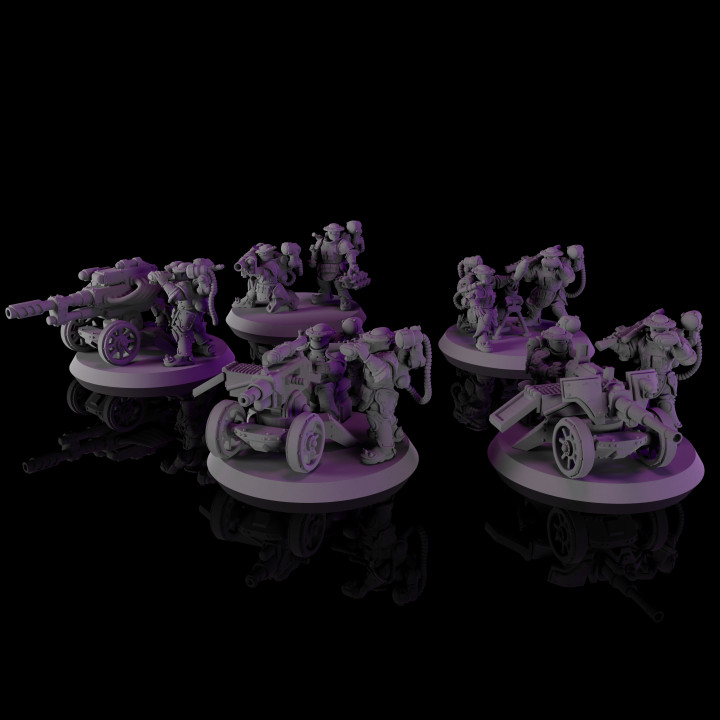 3D Printable Imperial Army Guardsmen - Heavy Weapons Team by Alexander ...