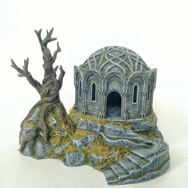 3D Printable Elven Library by The Mines