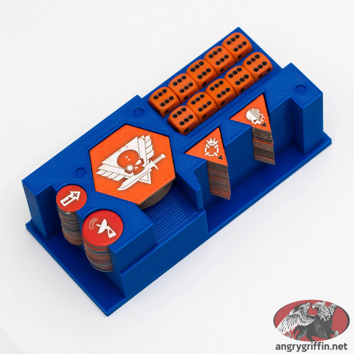 3D Printable Compact Dice and Token Holder for Kill Team 2021, Into The ...