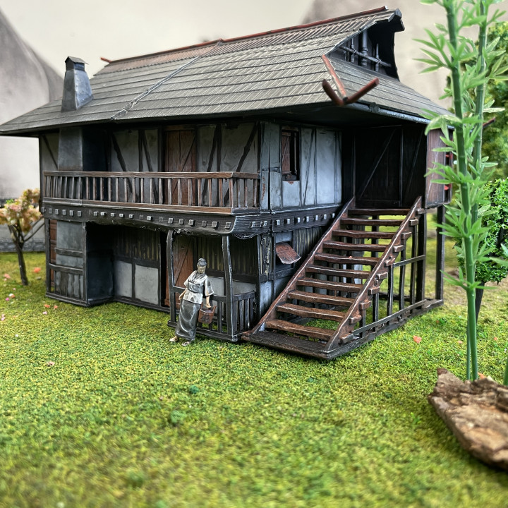 3D Printable Realistic Japanese Village #1 by Key Capas