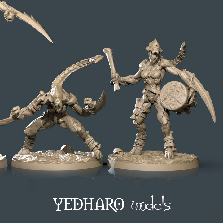 3D Printable Savage Female Lesser Demons by Yedharo Models SL