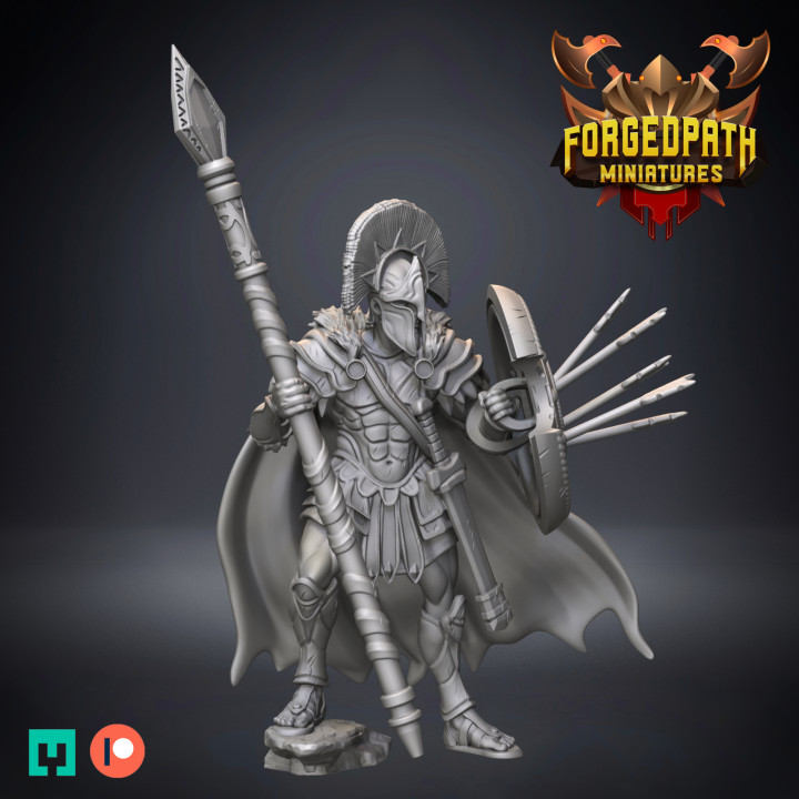 3D Printable Ares - Greek General by Forged Path Miniatures
