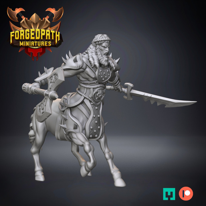 3D Printable Centaur - Greek by Forged Path Miniatures