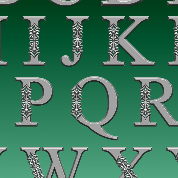 3D Printable letters by 3Dimontis