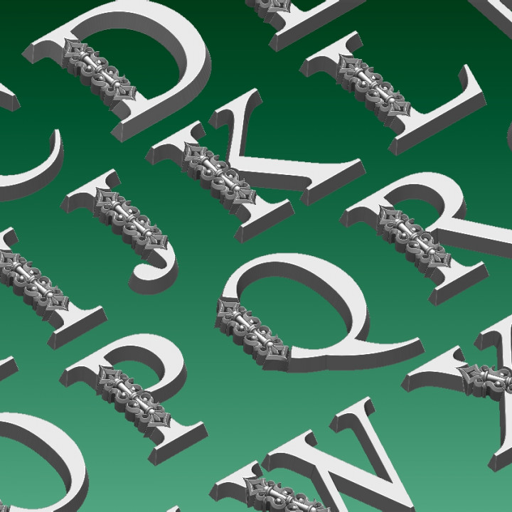 3D Printable letters by 3Dimontis