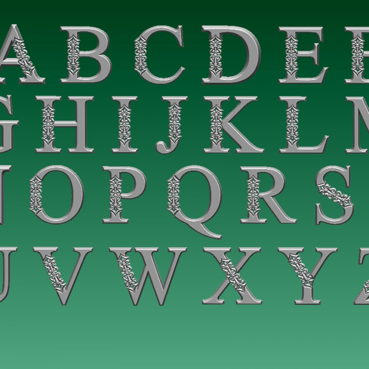 3D Printable letters by 3Dimontis