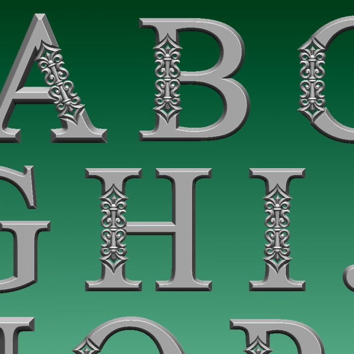 3D Printable letters by 3Dimontis