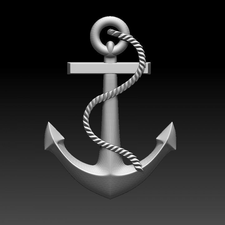 3D Printable anchor by 3Dimontis
