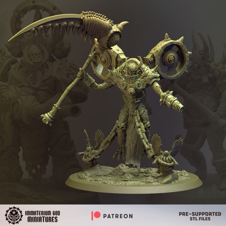 3D Printable Mortus the Plaguelord by Immaterium God Miniatures