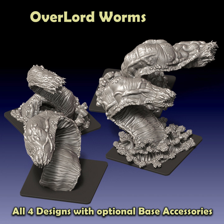 3D Printable OverLord Worms -Complete Set by Dark-Platypus Studio