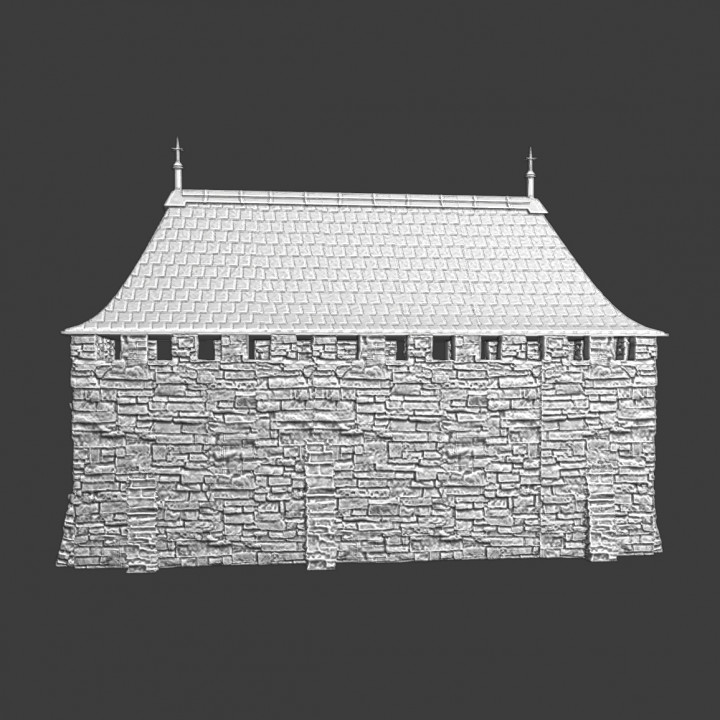 3d Printable Medieval Fortified Manor Model By Northern Crusades Miniatures