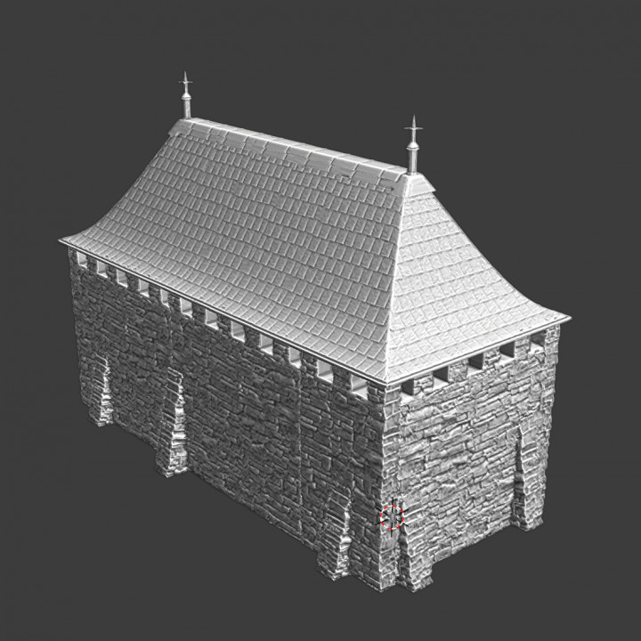 3d Printable Medieval Fortified Manor Model By Northern Crusades Miniatures